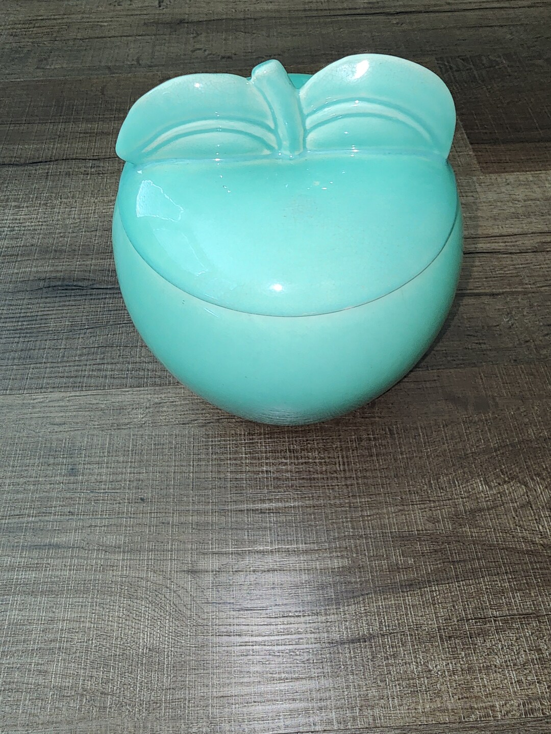 Vintage Redwood Pottery Green Apple Cookie Jar - Etsy
