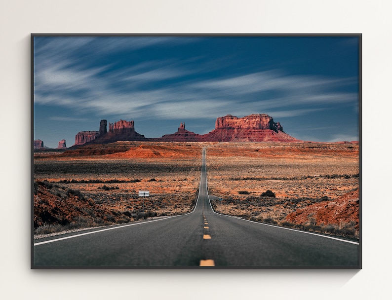 Digital Download Photo of Iconic Road in Monument Valley High ...