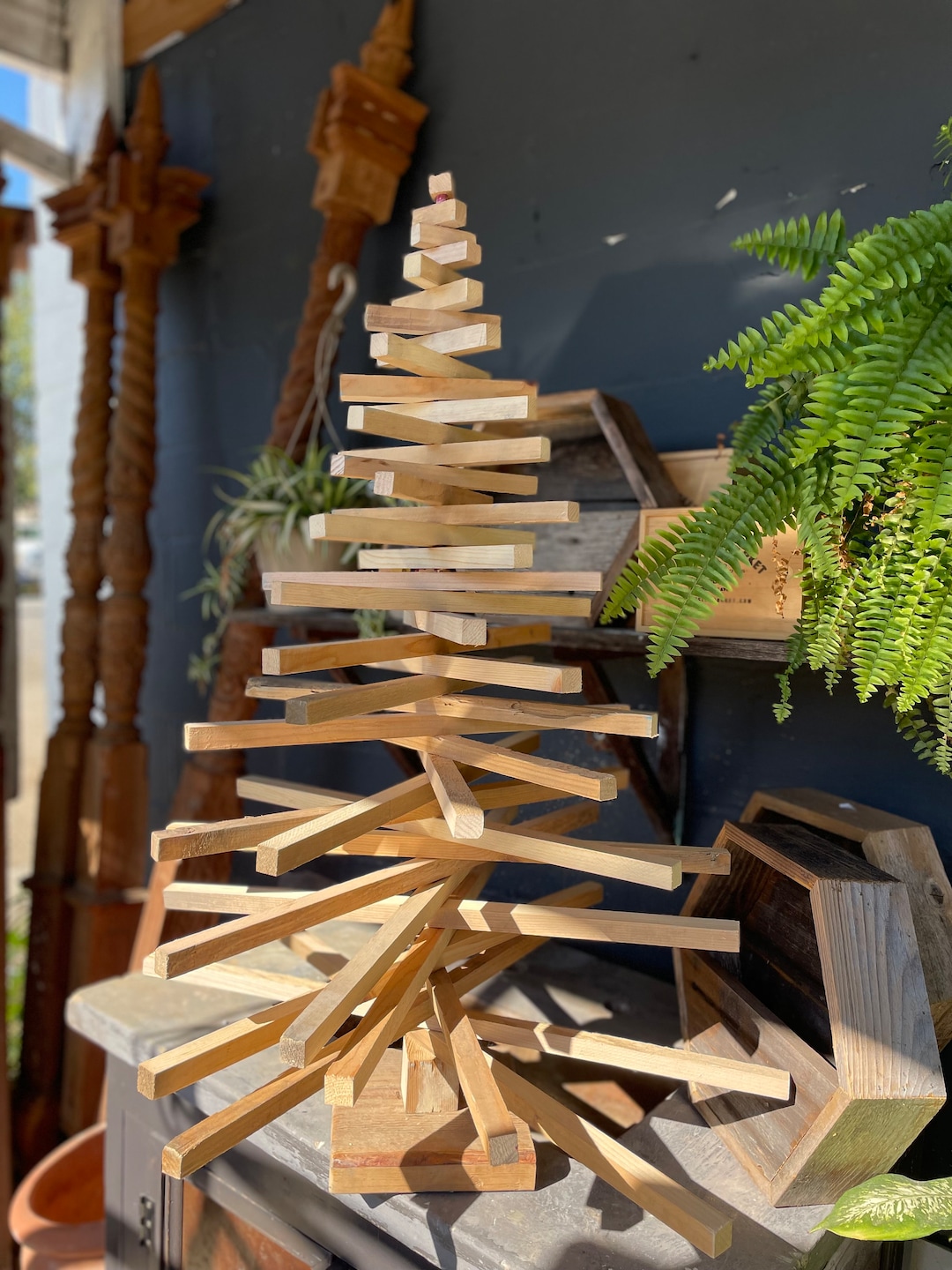 Reclaimed Wood Christmas Tree, Wood Holiday Tree, 3ft - Etsy