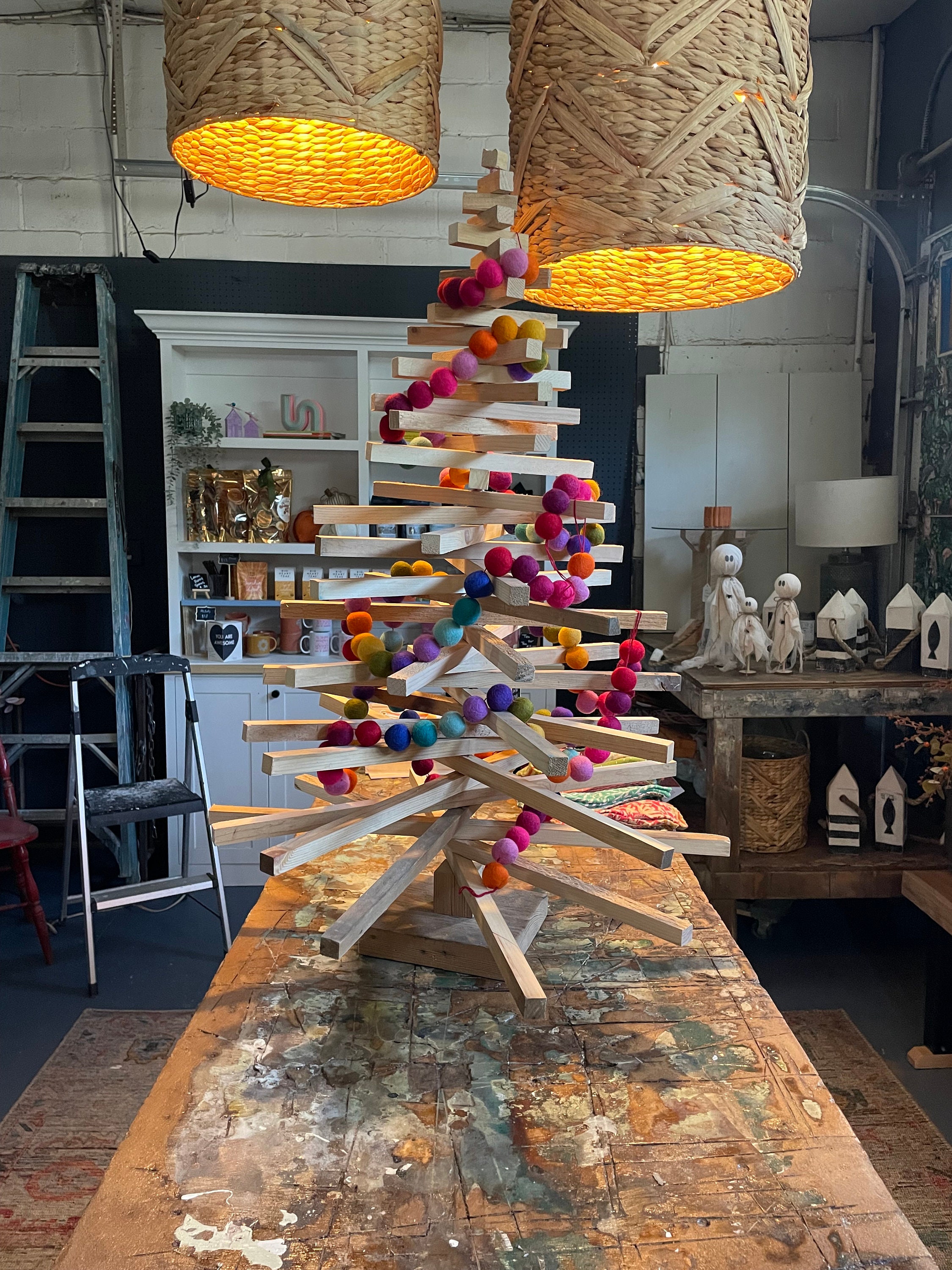 Reclaimed Wood Christmas Tree, Wood Holiday Tree, 3ft - Etsy