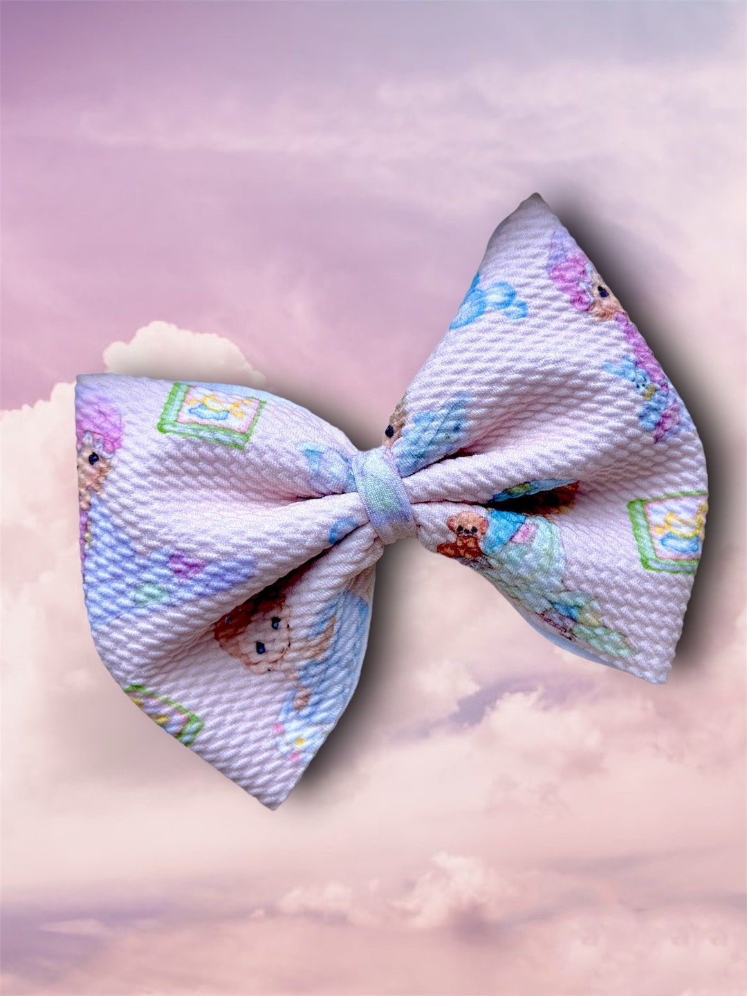 Moments Prec Bullet Fabric Bow Nostalgic 90s | Children’s Bow | Hair ...