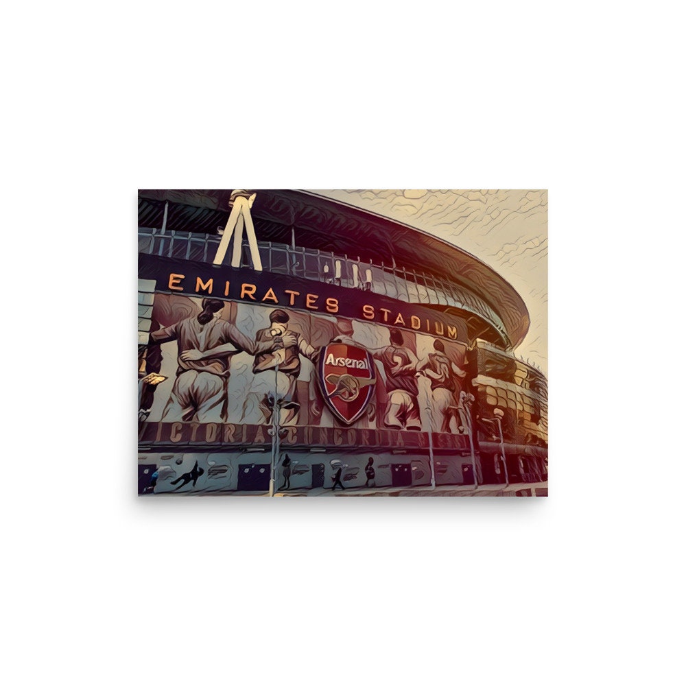 Arsenal FC Poster/canvas Print, Painting Sports Art, Office, Man Cave ...