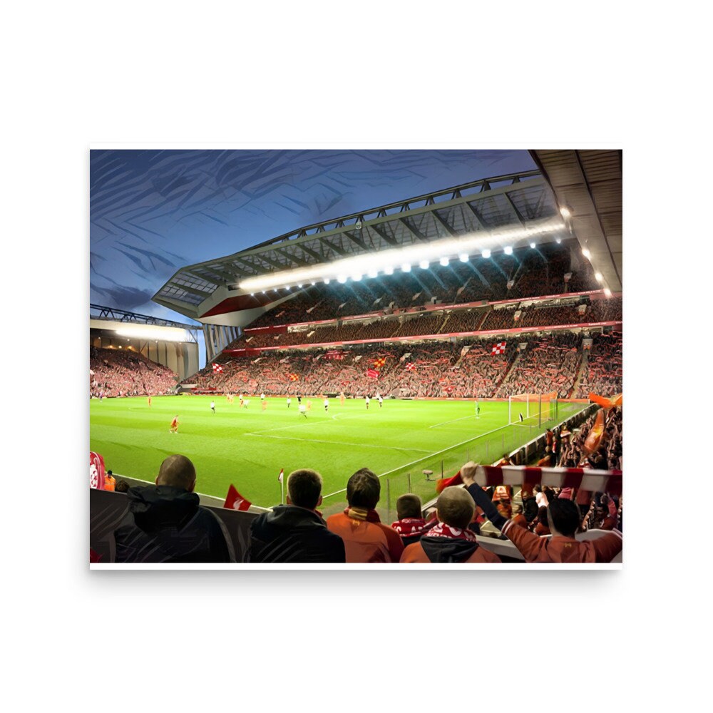 Liverpool FC Print - Anfield Stadium - Liverpool FC Wall Art ...