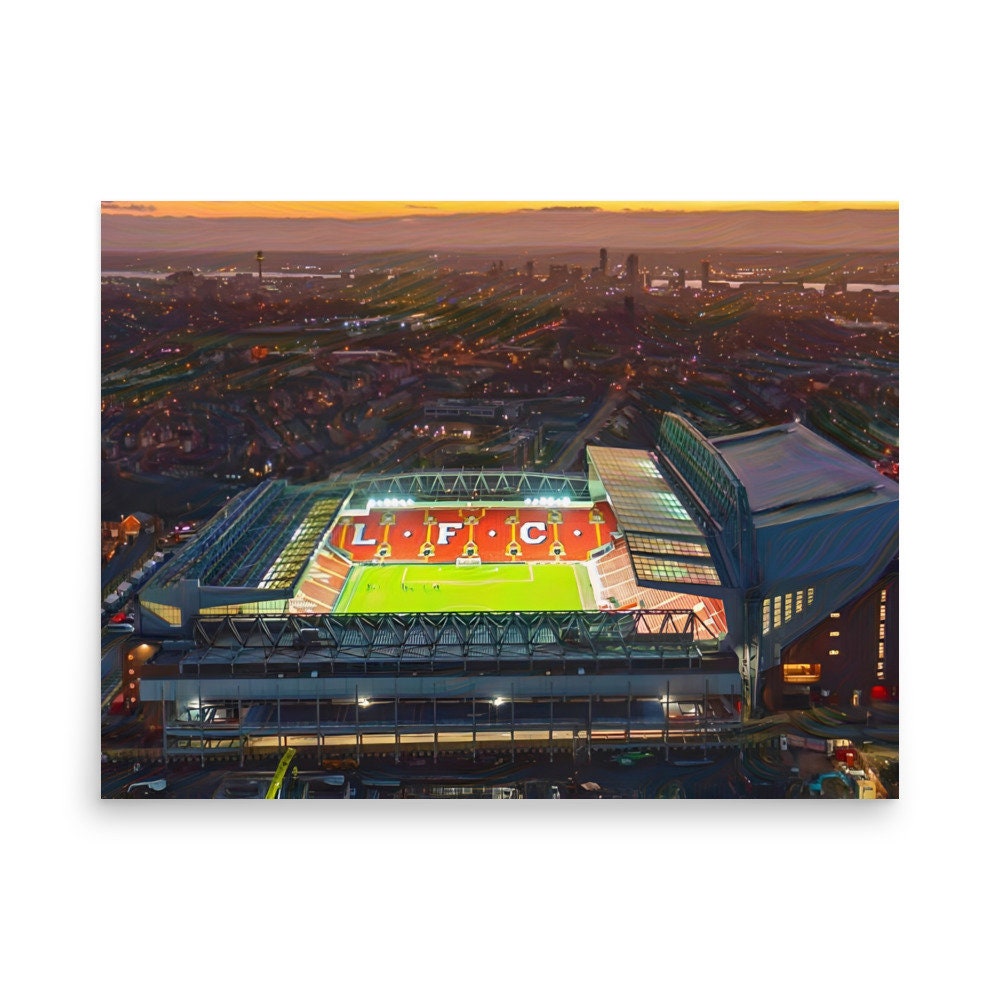 Liverpool FC Print - Anfield Stadium - Liverpool FC Wall Art ...