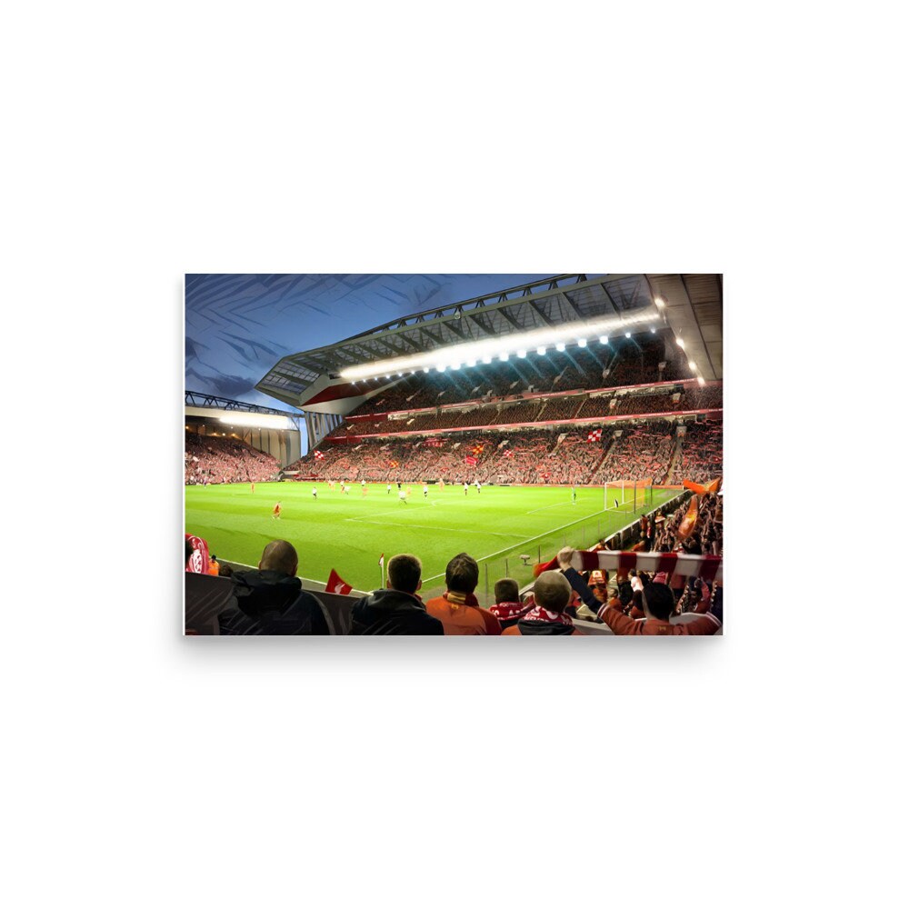 Liverpool FC Print - Anfield Stadium - Liverpool FC Wall Art ...