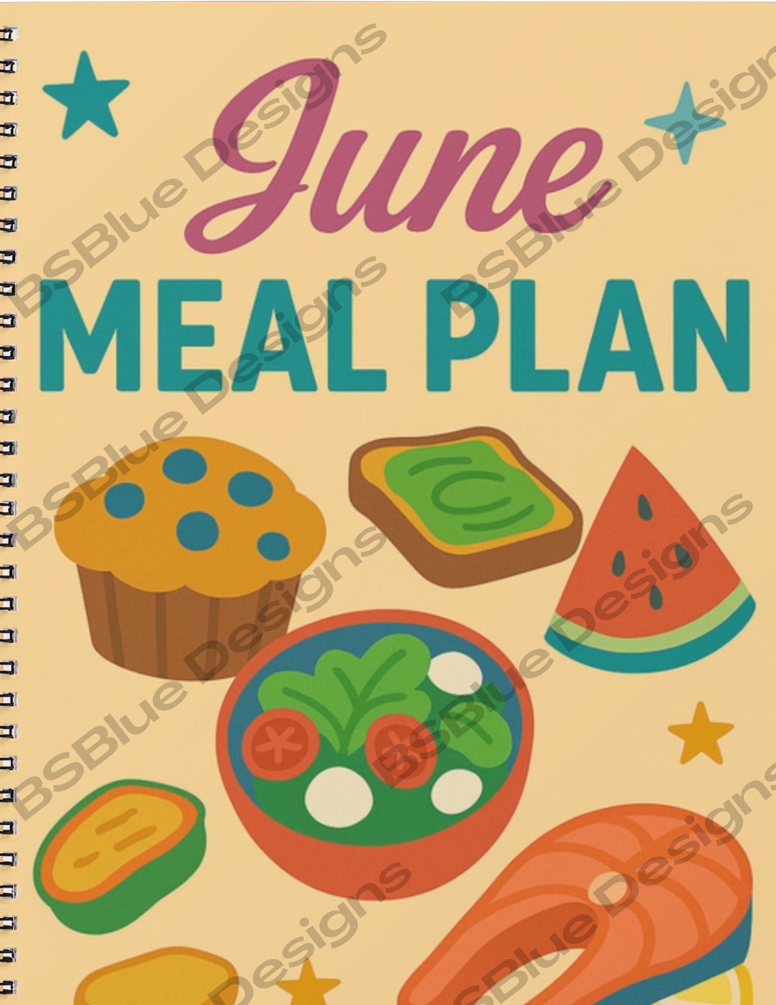 June Family Meal Plan: 30 Days of Summer Recipes (printable PDF) - Etsy