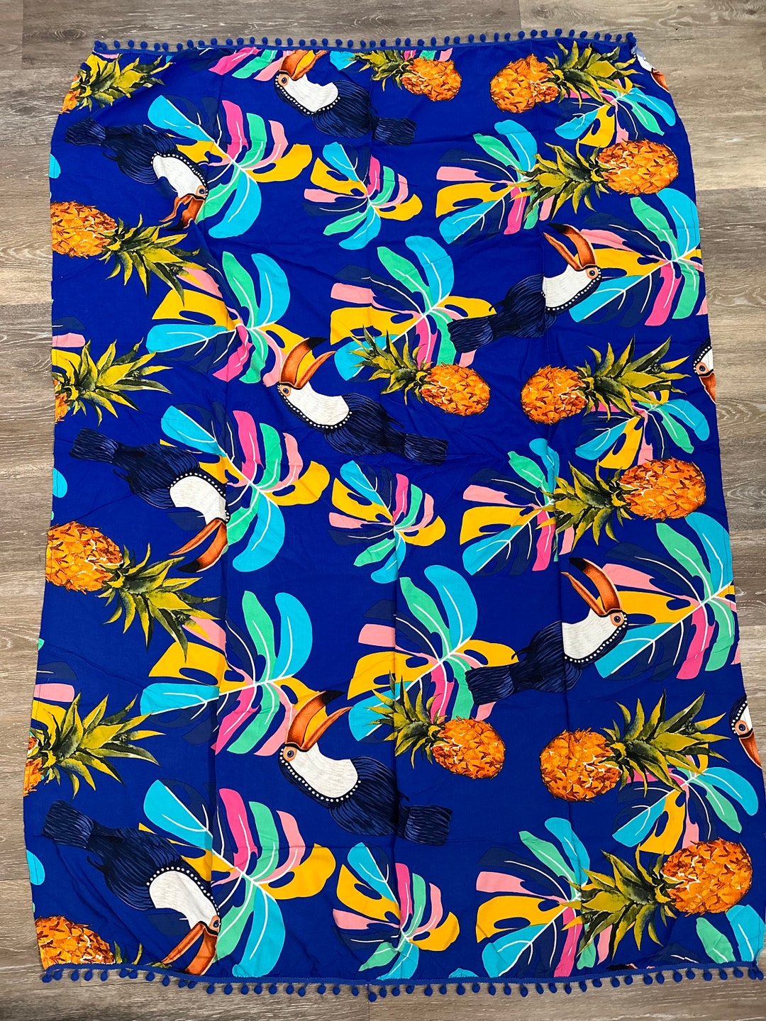 Large Brazilian CANGA/SARONG in Tropical Blue - Etsy