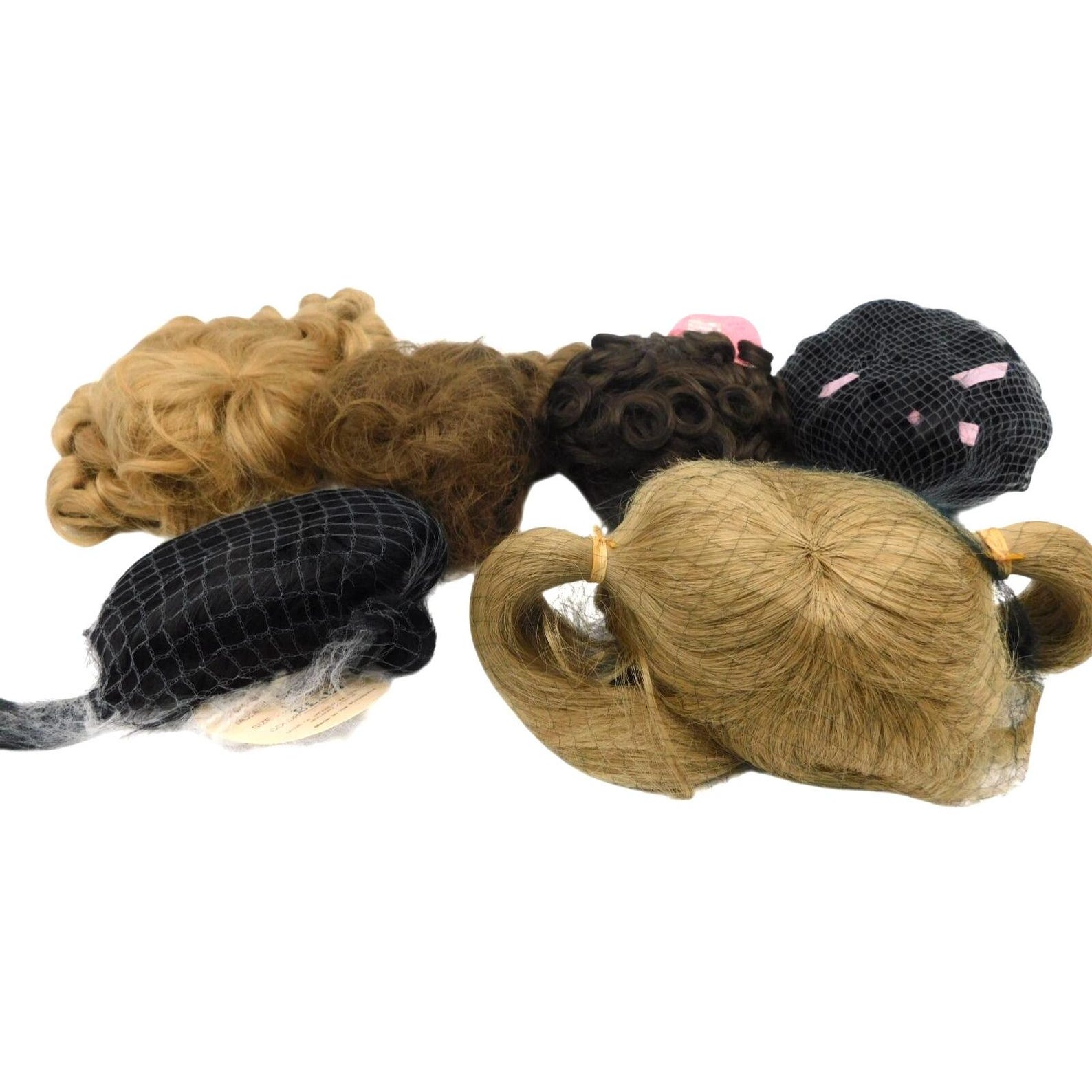 Lot of 6 Doll Making Wigs Various Sizes Global Dolls 12 13 10 15 - Etsy