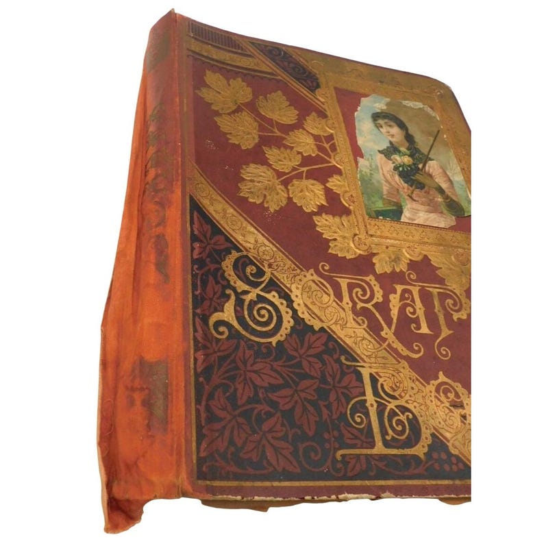 Vintage Victorian Scrapbook Old Family Photos Late 1800s TLC Condition ...