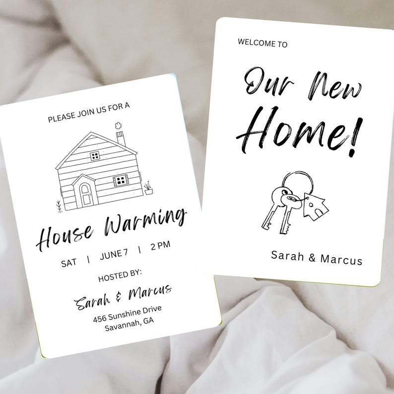 Editable House Warming Invitation, House Warming Party, Modern ...