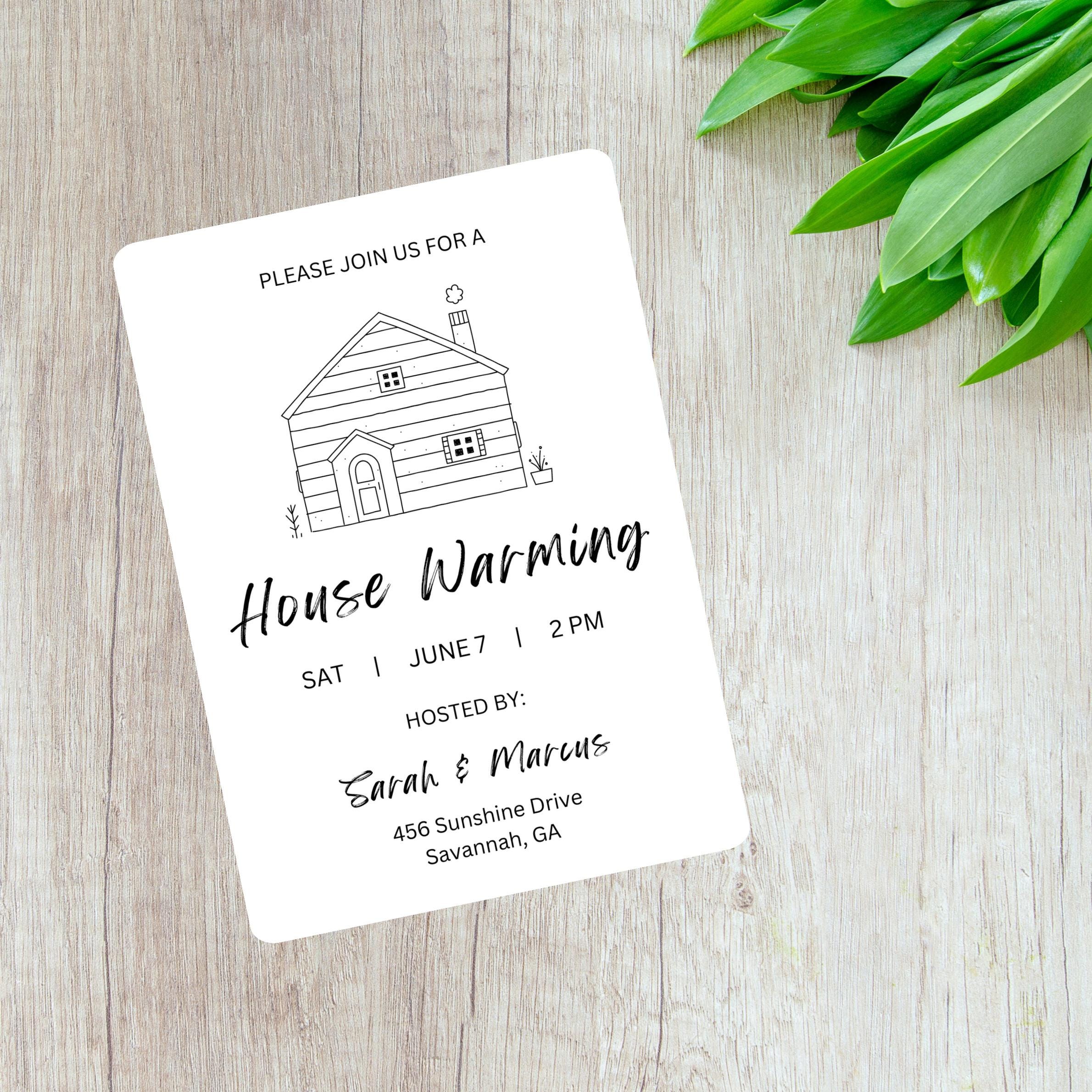 Editable House Warming Invitation, House Warming Party, Modern ...