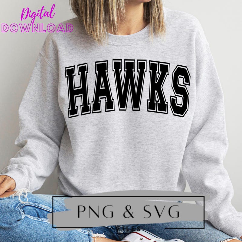 Hawks Volleyball Svg - Etsy