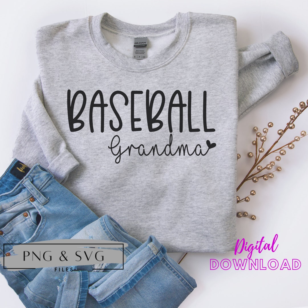 Baseball Grandma SVG and PNG Files, Baseball Grandma Shirts, Baseball ...
