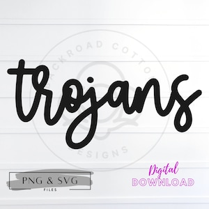 Trojans SVG, Trojan PNG, Trojans SVG and Png Files - Etsy