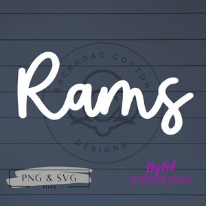 Rams SVG Files, Rams PNG Files, Rams Sublimation - Etsy