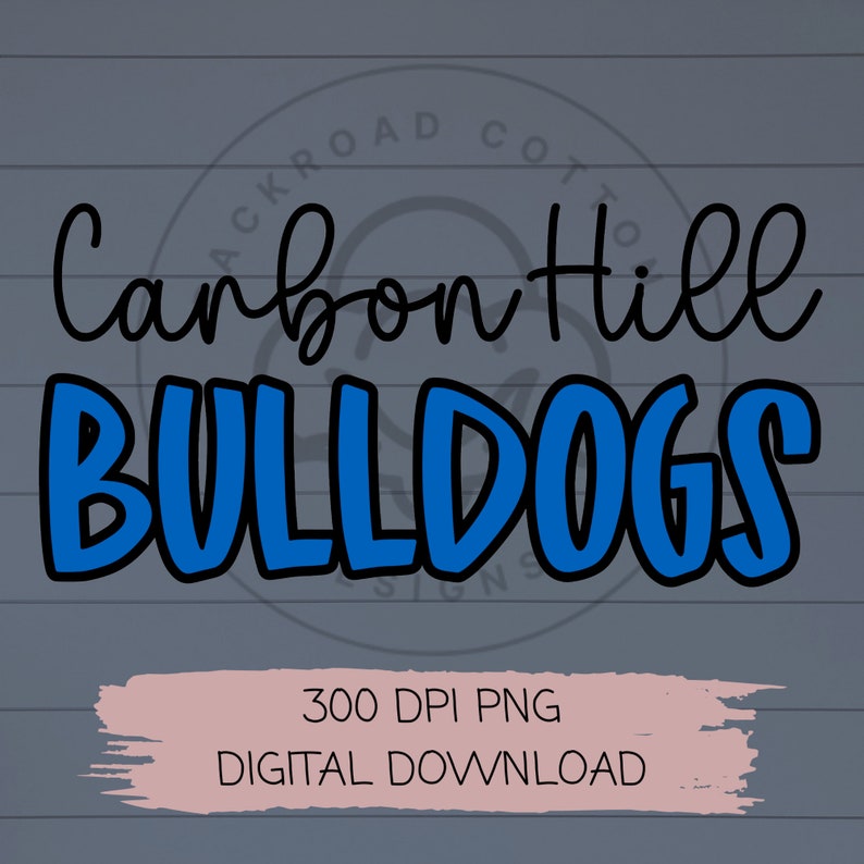 Bulldogs PNG, Carbon Hill Bulldogs PNG - Etsy