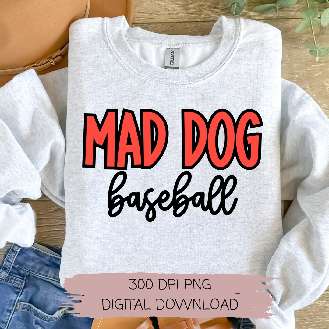 Mad Dog Baseball PNG File Only - Etsy