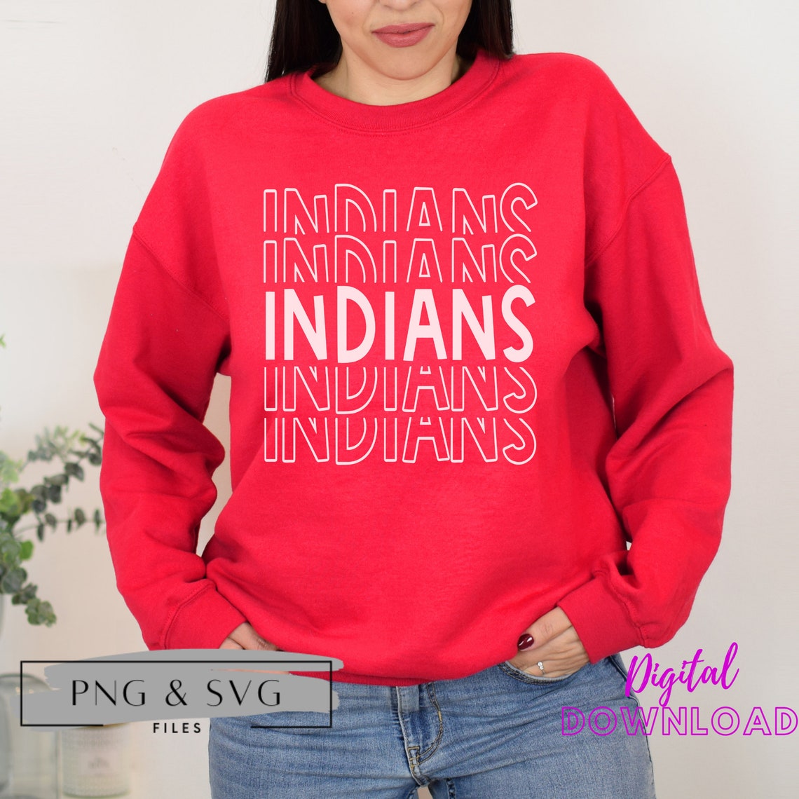 Indians PNG, Indians SVG, Indians Sublimation, Mascot Png, Mascot Svgs ...