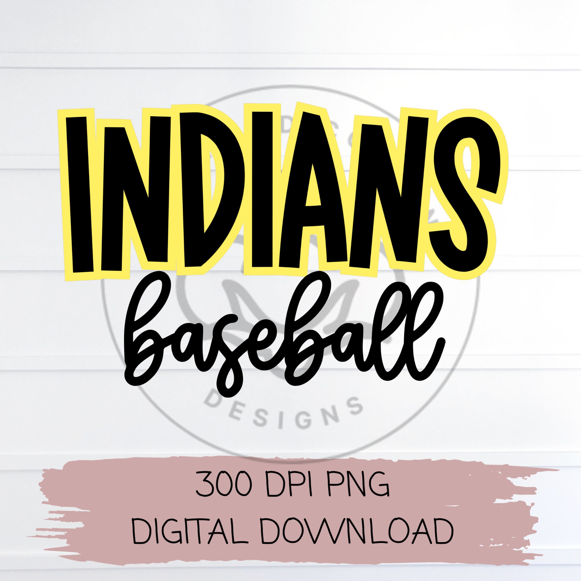 Indians PNG, Indians Baseball PNG - Etsy