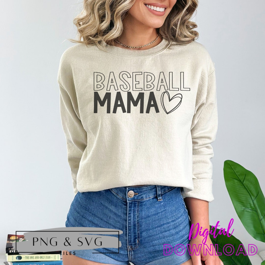 Baseball Mama SVG and PNG Files, Baseball Mom SVG and Png - Etsy