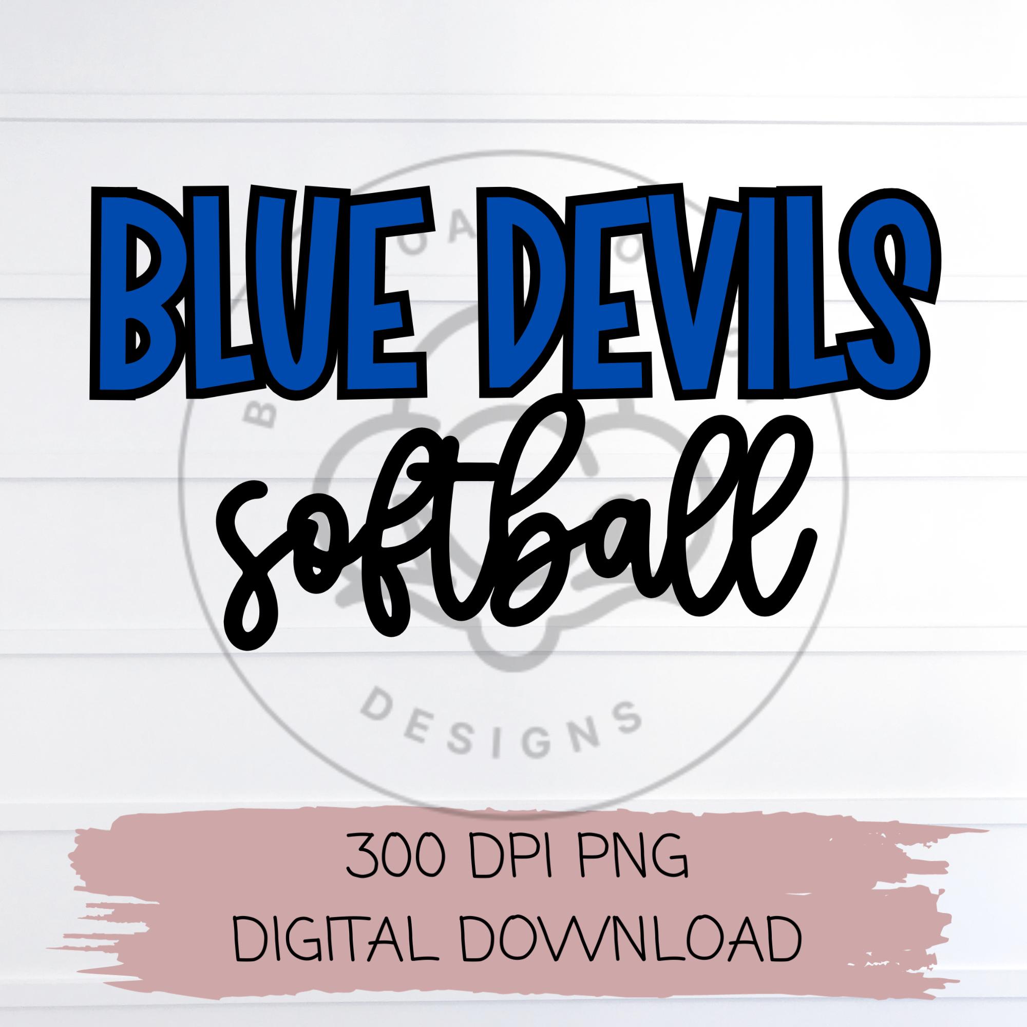 Blue Devils PNG Files, Blue Devils Softball PNG, Softball PNG - Etsy
