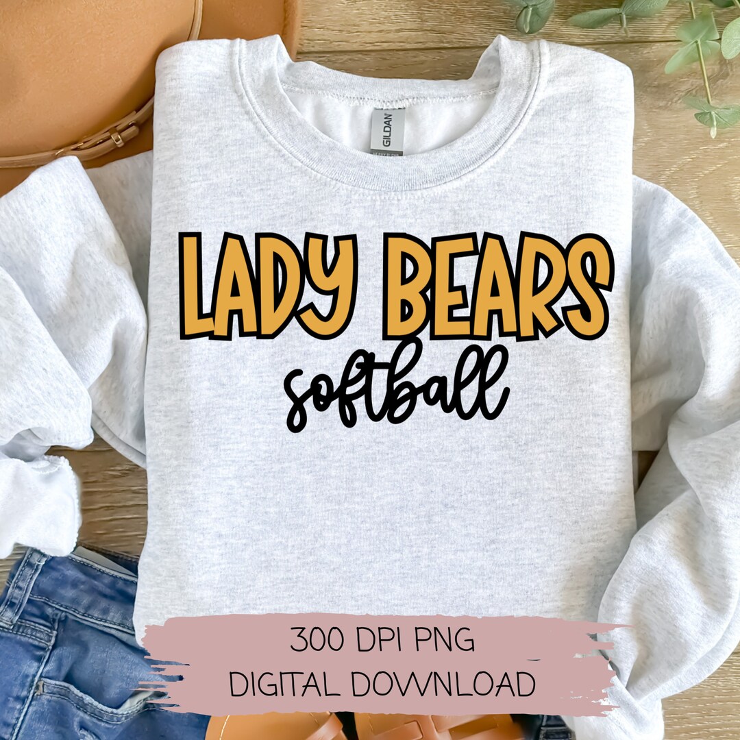 Lady Bears PNG, Bears Softball PNG, Softball PNG - Etsy