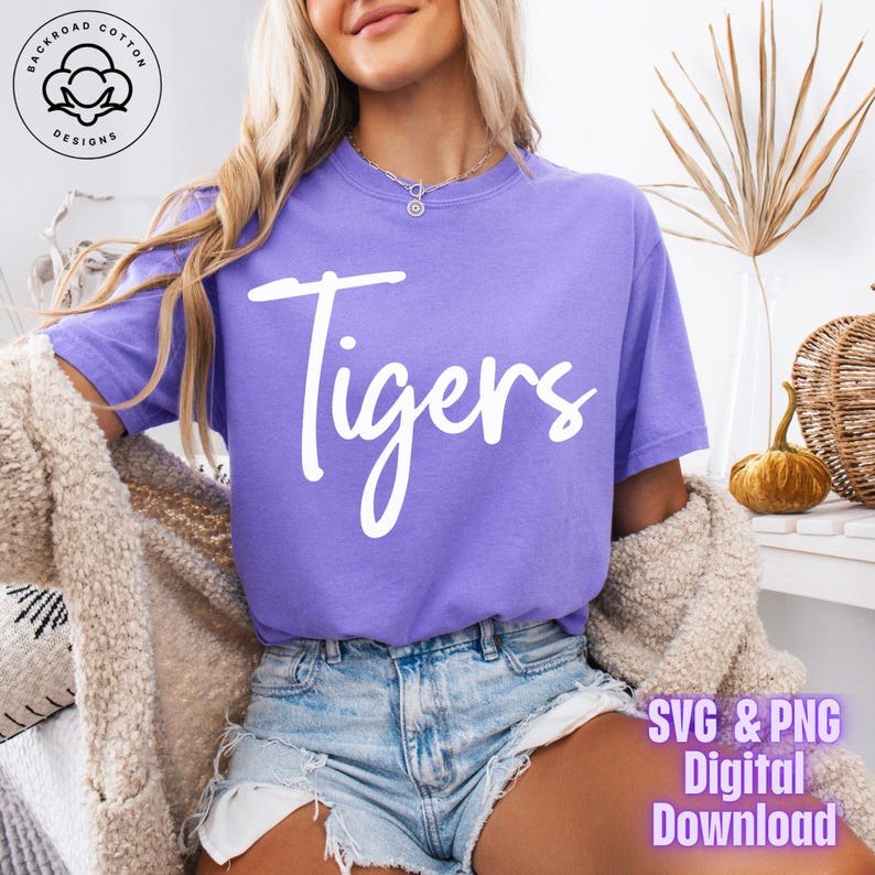 Tigers Mascot SVG and PNG Files, Tigers PNG File, Tigers Svg File - Etsy