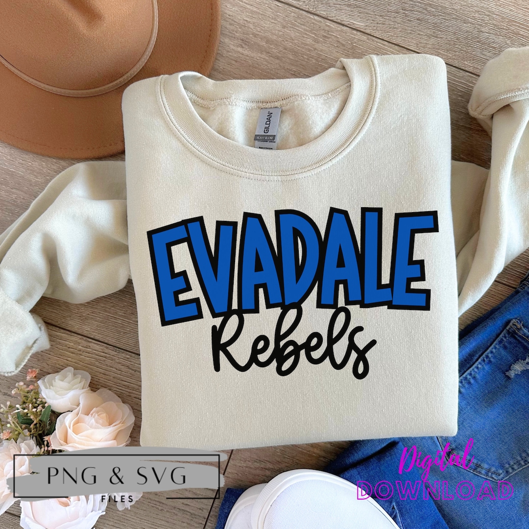 Evadale Rebels PNG File Only - Etsy