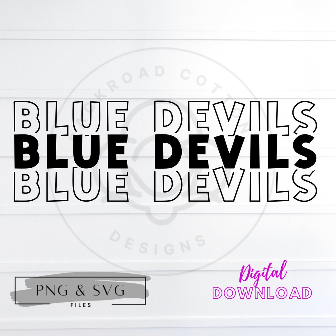 Blue Devils SVG, Blue Devils PNG, Blue Devils Sublimation - Etsy