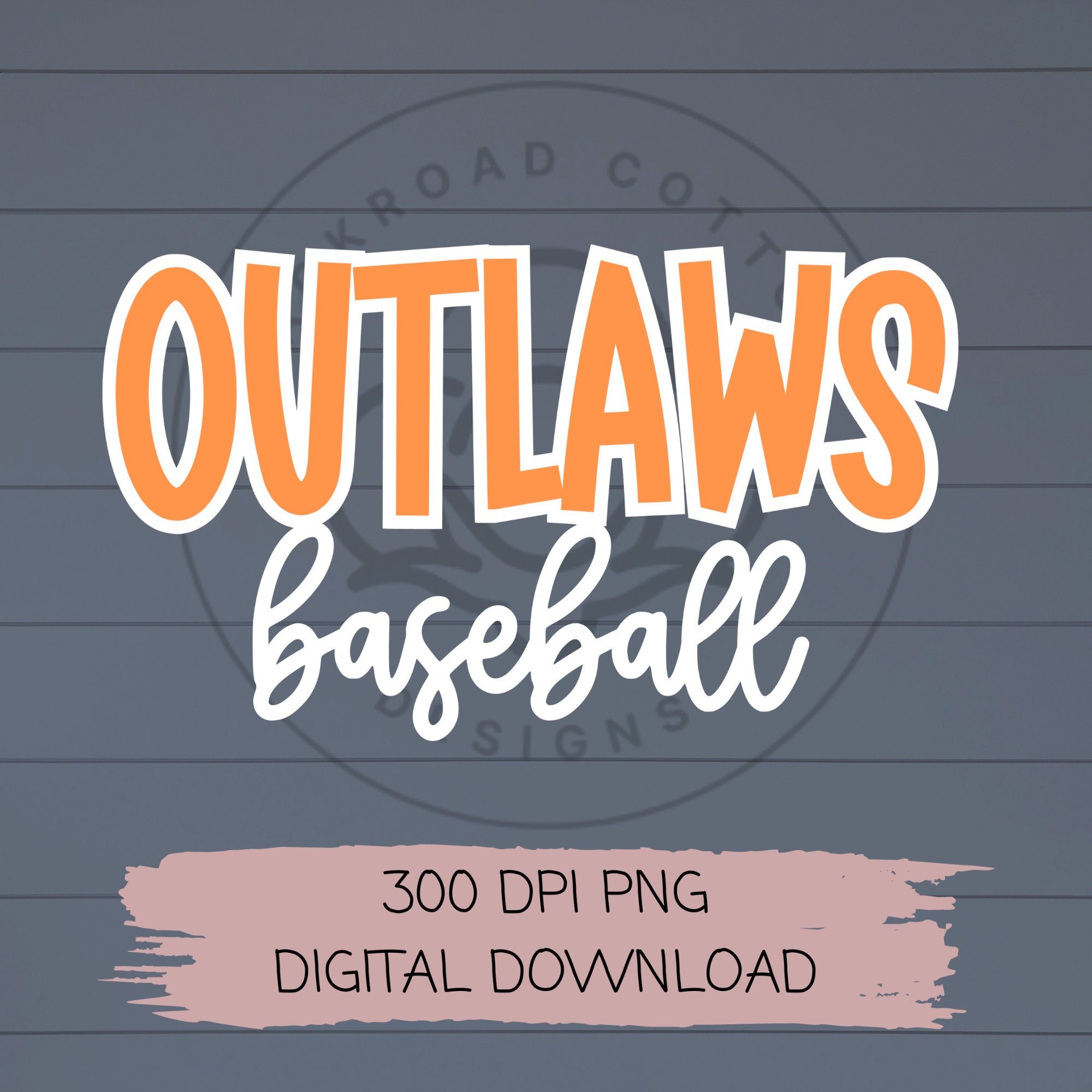 Outlaws PNG, Outlaws Baseballl PNG - Etsy