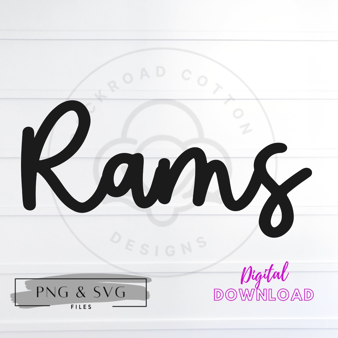 Rams SVG Files, Rams PNG Files, Rams Sublimation - Etsy