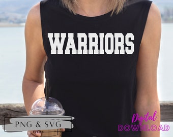 WARRIORS Doodle Letters Transparent Background Sublimation PNG and SVG ...