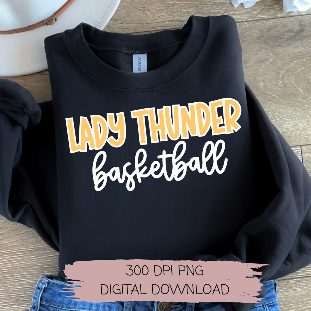 Lady Thunder Basketball PNG File Only - Etsy