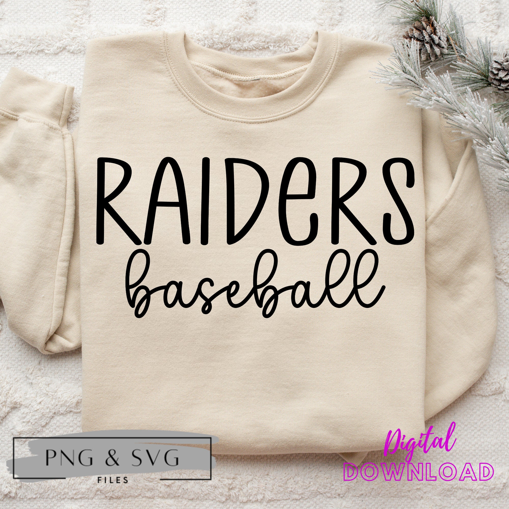 Raiders SVG Files, Raiders PNG Files, Raiders Baseball - Etsy