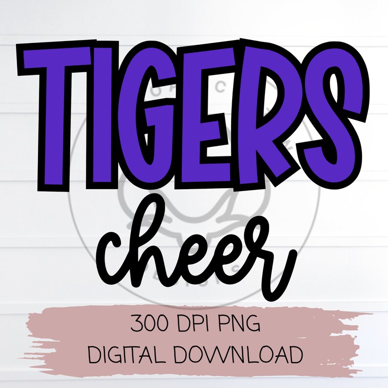Tigers PNG, Tigers Cheer PNG - Etsy