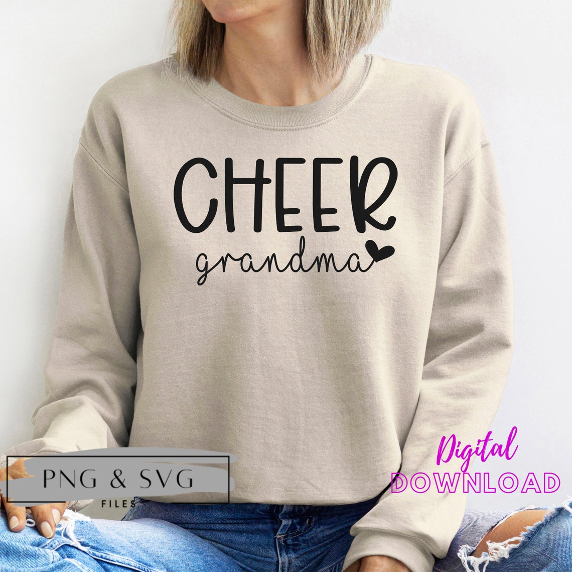 Cheer Grandma SVG and PNG Files, Cheer SVG and Png Files - Etsy