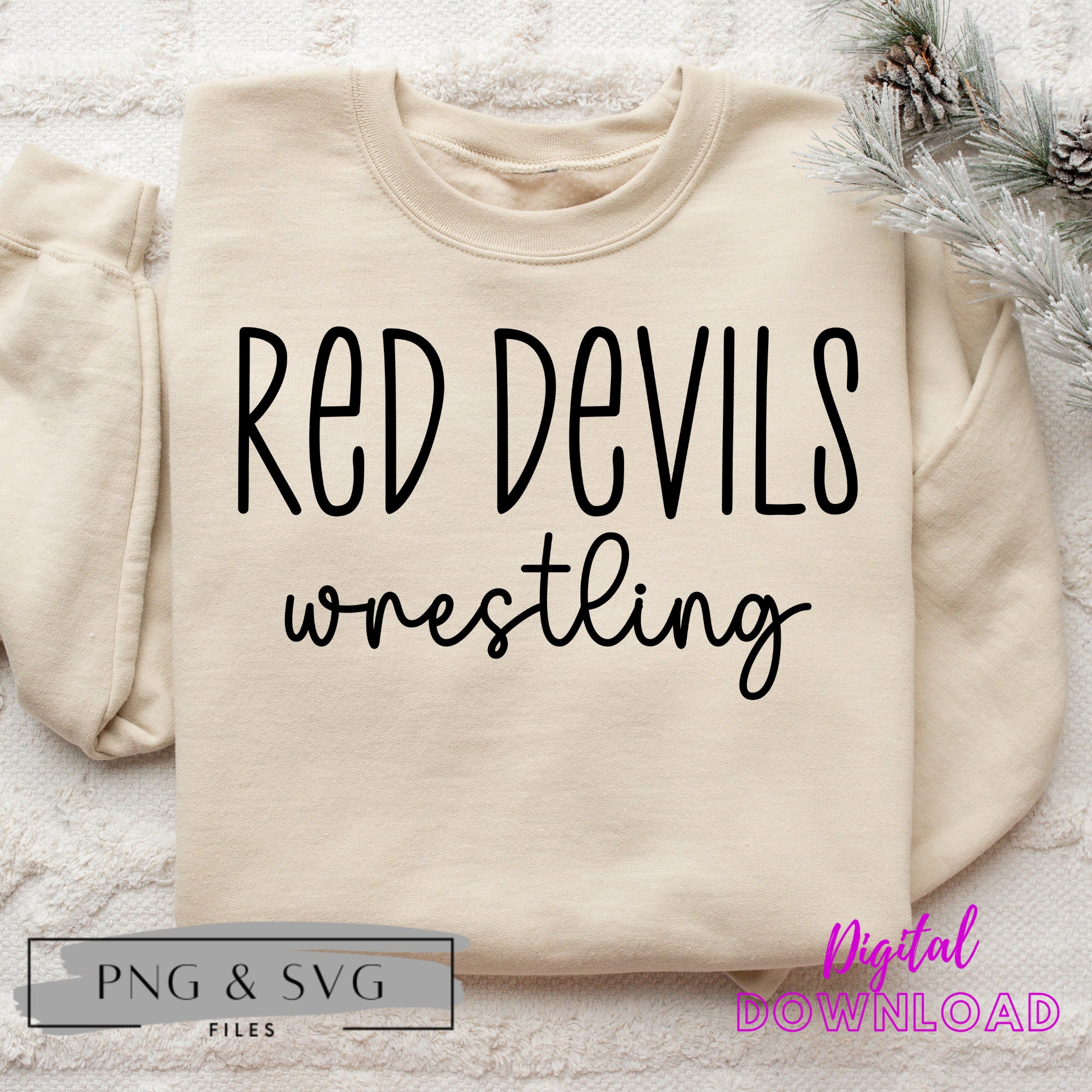 Red Devils SVG, Red Devils PNG, Red Devils Wrestling SVG - Etsy