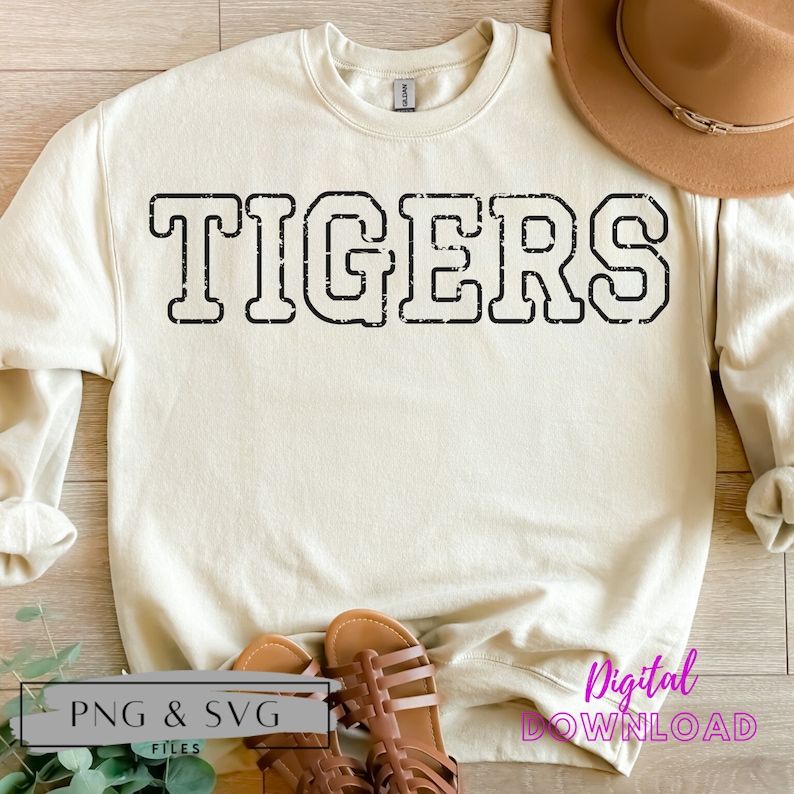 Tigers PNG, Tigers SVG, Distressed Tigers SVG, Distressed Tigers Png - Etsy