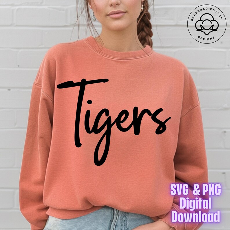 Tigers Mascot SVG and PNG Files, Tigers PNG File, Tigers Svg File - Etsy