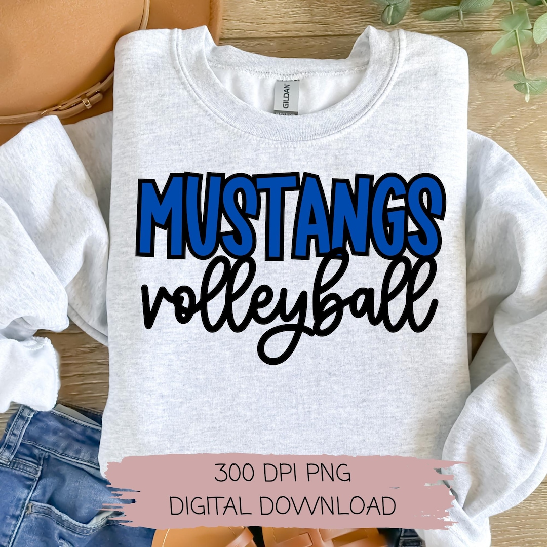Mustangs PNG, Mustangs Volleyball PNG - Etsy