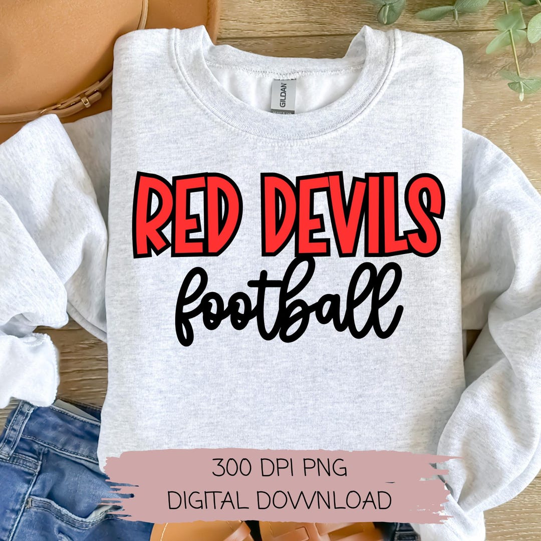 Red Devils PNG Files, Red Devils Football PNG, Football PNG - Etsy