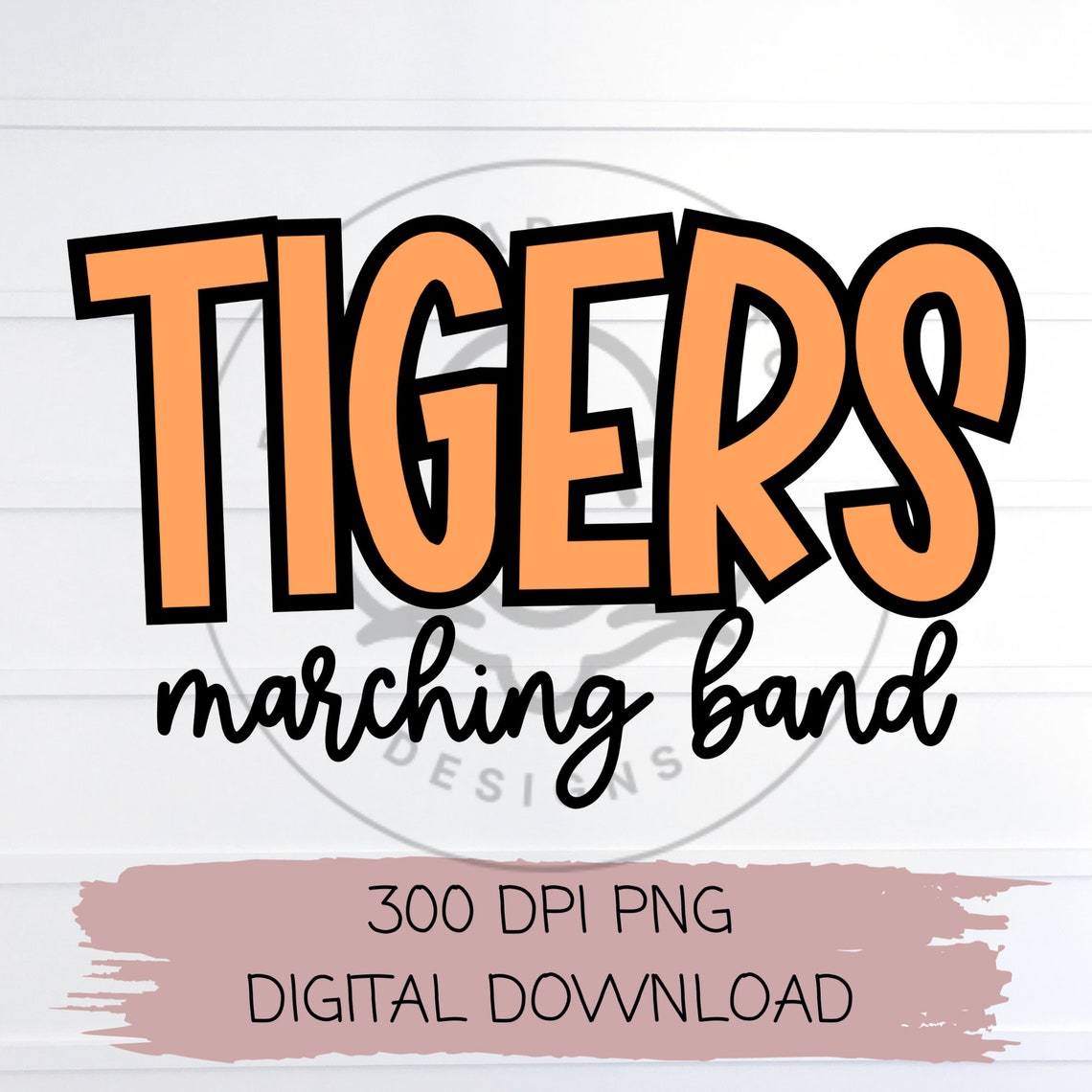Tigers PNG, Tigers Band PNG - Etsy
