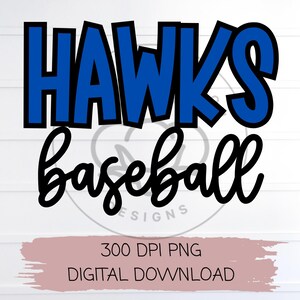 Hawks PNG, Hawks Baseball PNG - Etsy