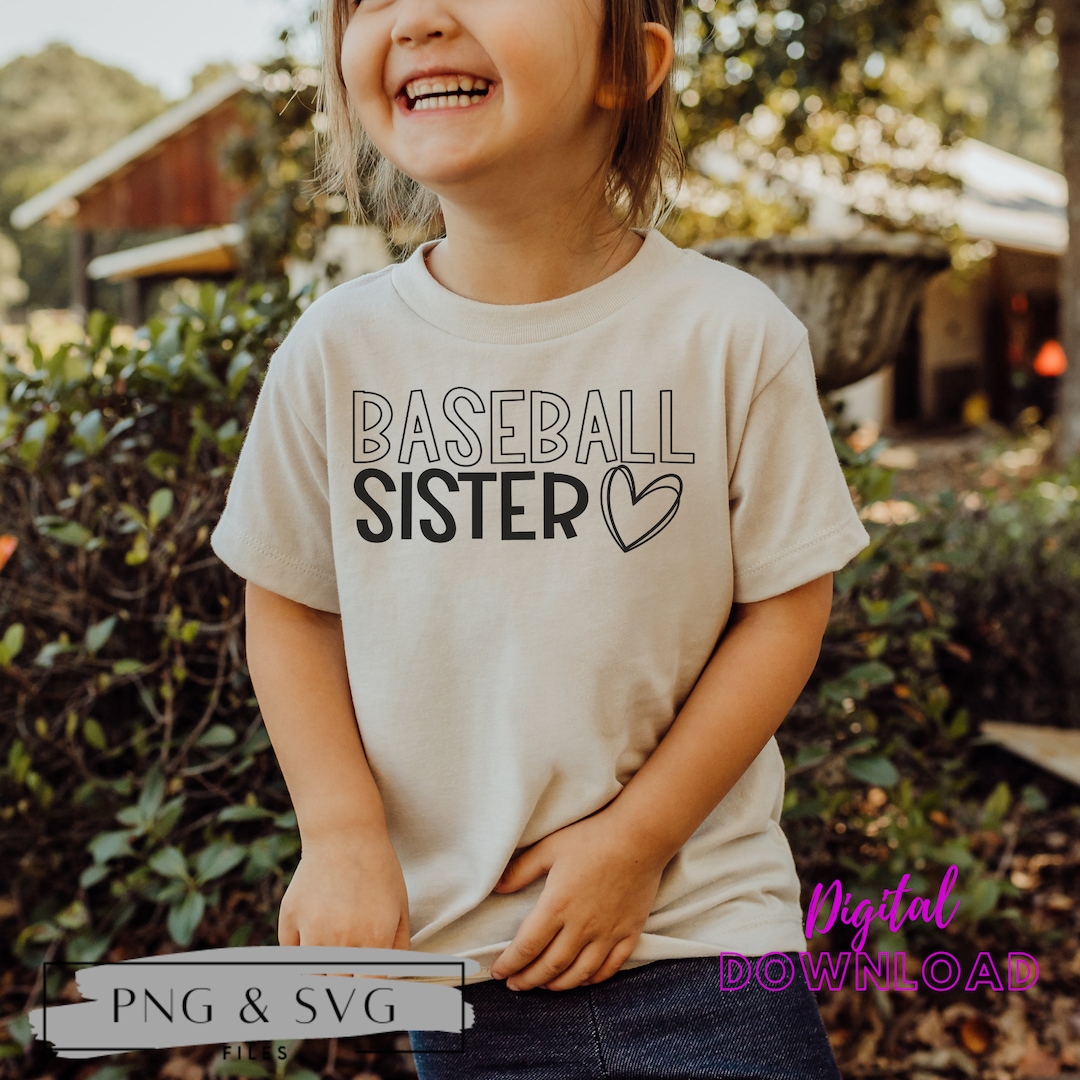 Baseball Sister PNG, Baseball Sister SVG, Baseball Files, Sister T ...