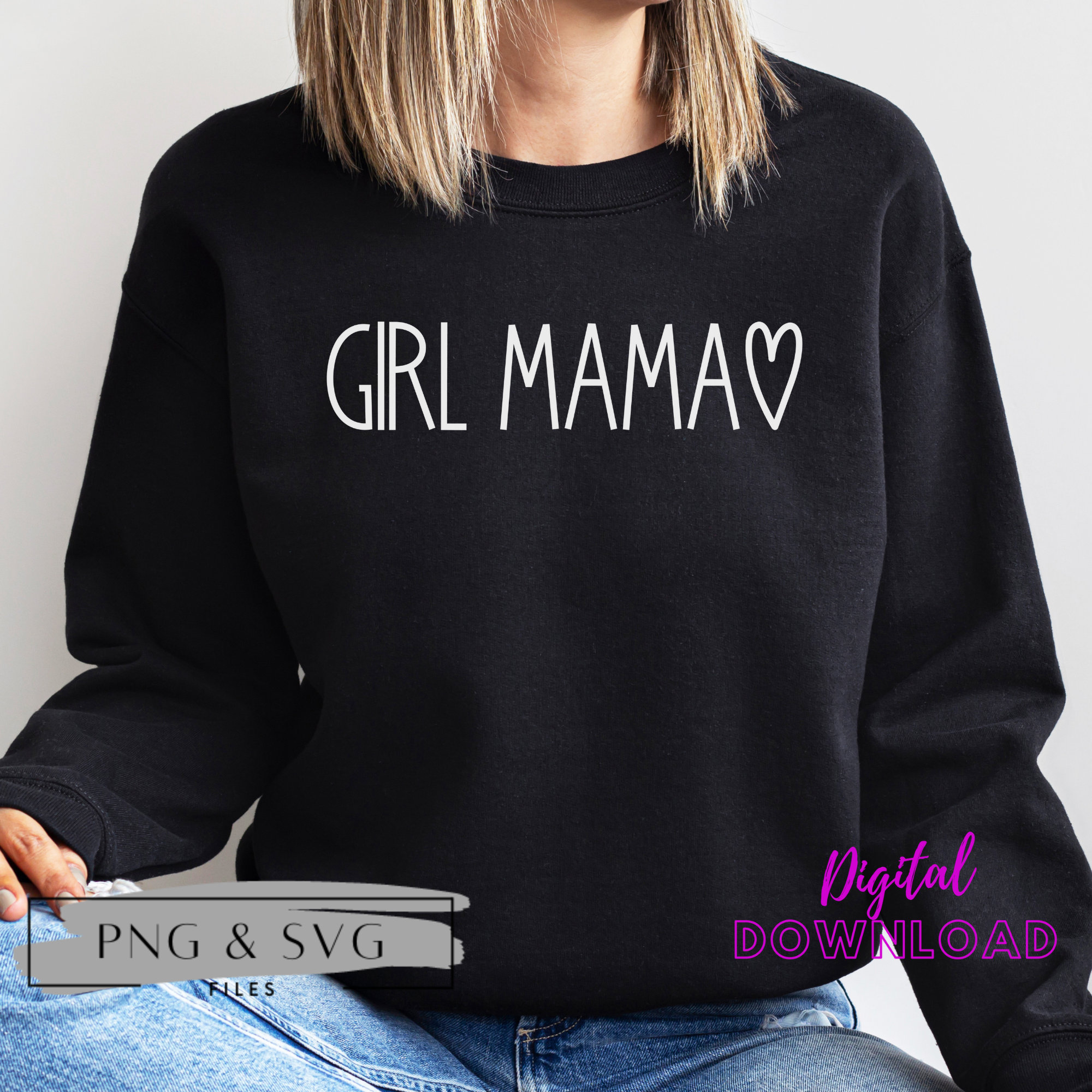 Girl Mama SVG, Girl Mama PNG - Etsy