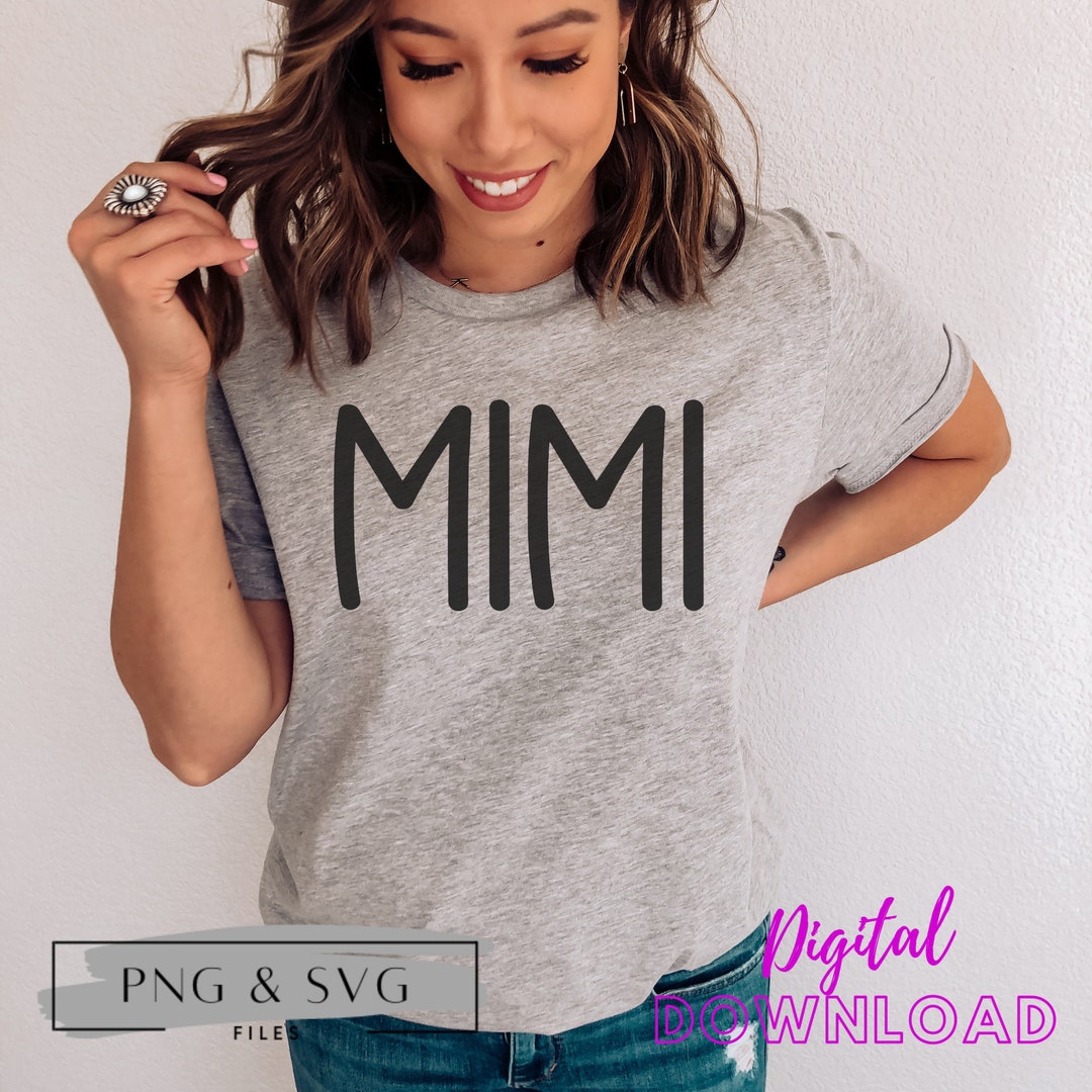 Mimi SVG and PNG Files - Etsy
