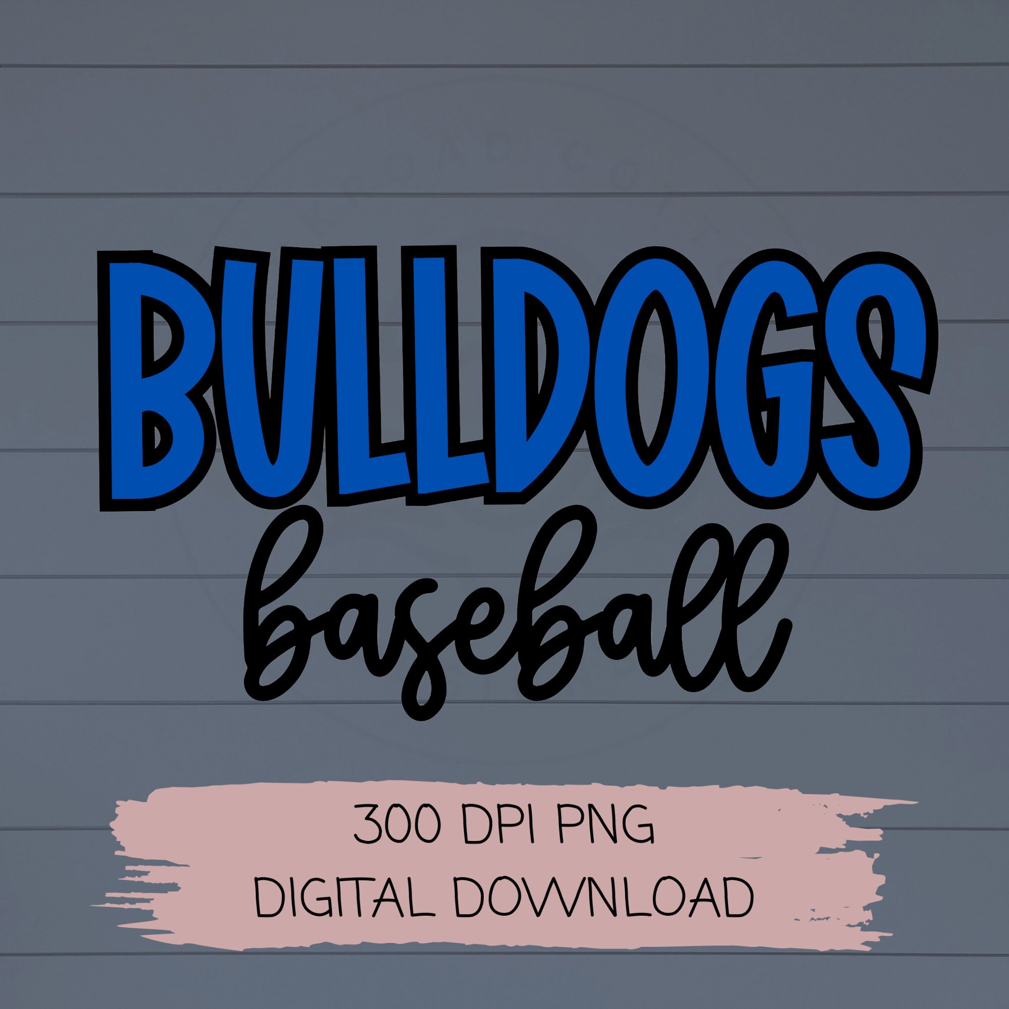 Bulldogs Baseball PNG File Only - Etsy