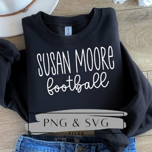 Football SVG, Football PNG, Susan Moore Football SVG and Png - Etsy