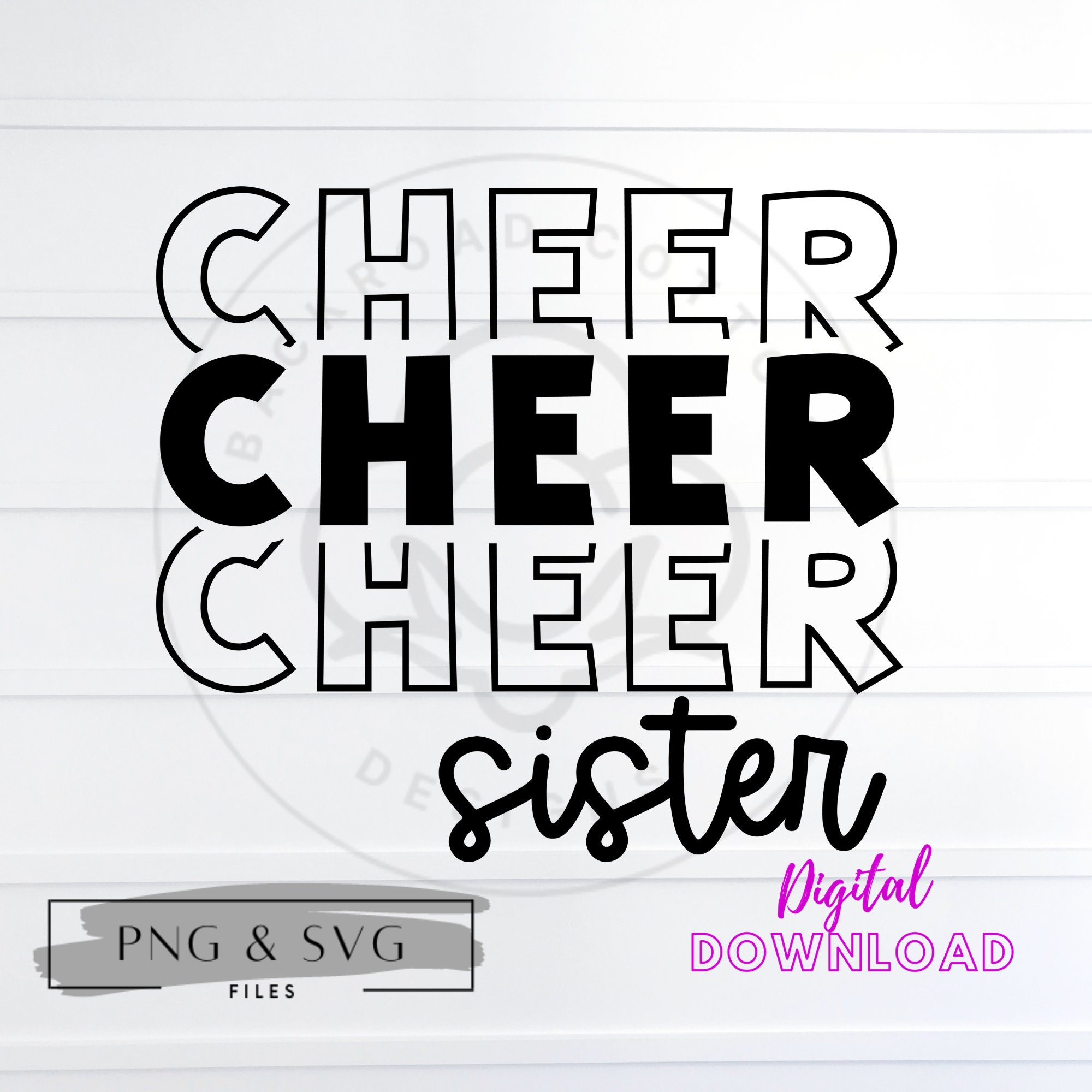 Cheer Sister SVG Cheerleader PNG Cheer SVG - Etsy
