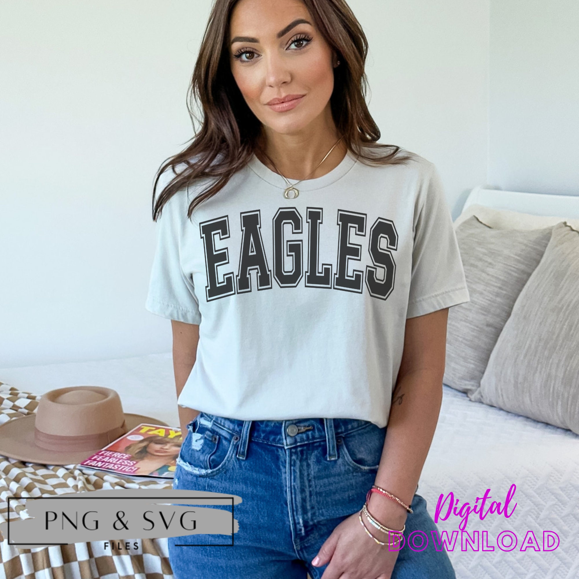 Eagles SVG Files, Eagles PNG Files, Eagles Varsity Mascot Svg and PNG ...